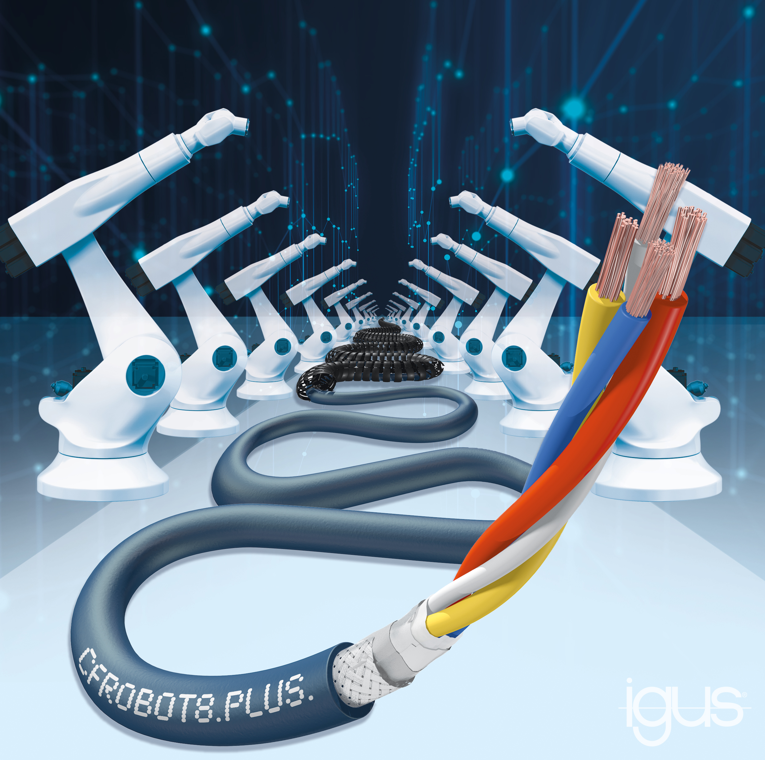 Cabos Ethernet da igus asseguram uma rápida comunicação em robôs ...