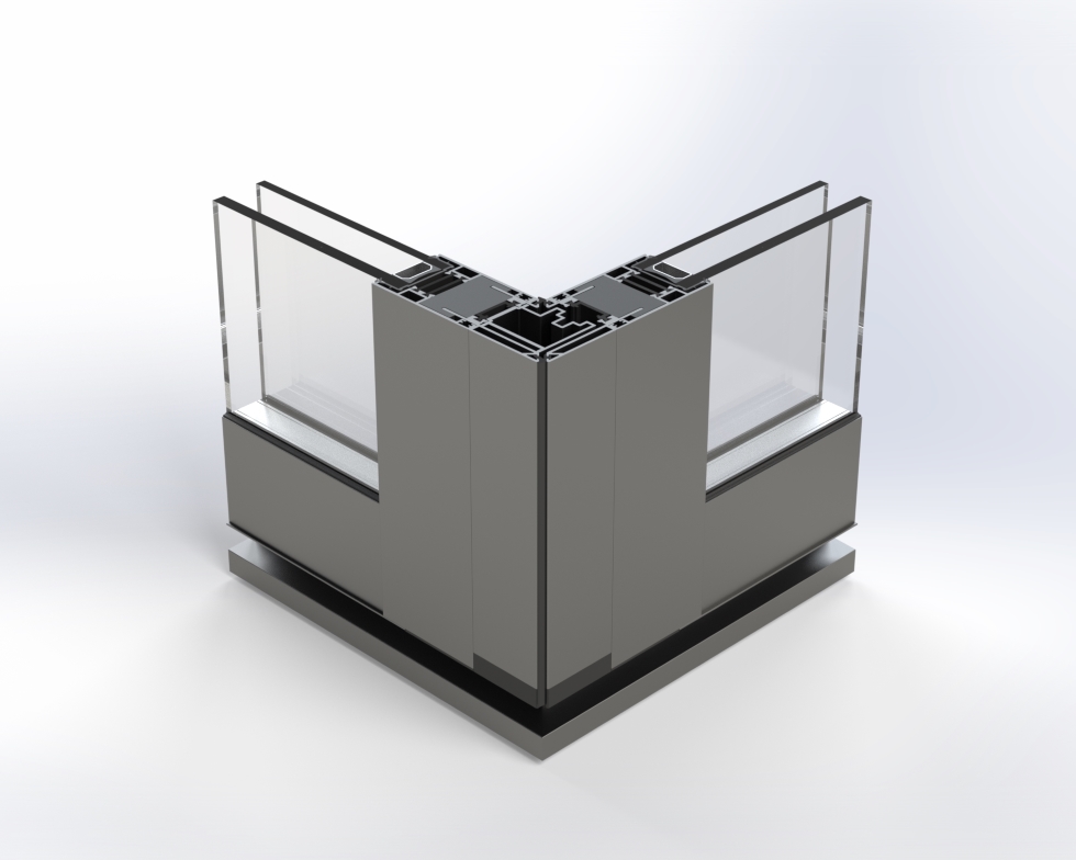 Extrusal apresenta solução de canto do sistema de correr B.095 Light ...